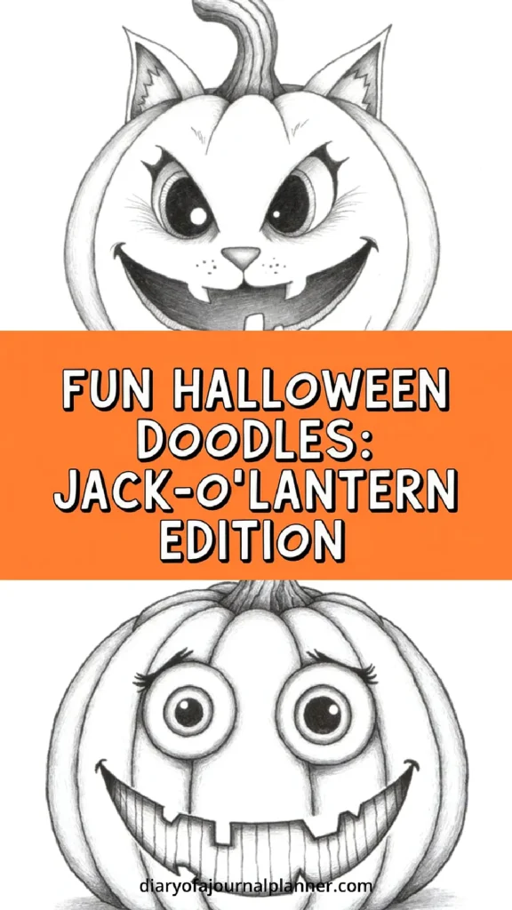 Jack-o'-Lantern & Spooky Pumpkin Face Drawing Ideas