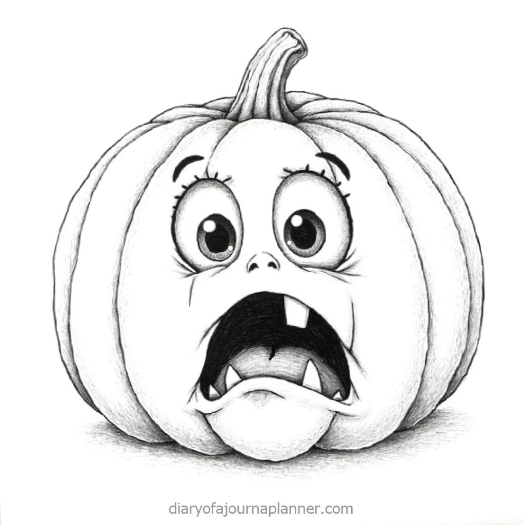 Jack-o'-Lantern & Spooky Pumpkin Face Drawing Ideas