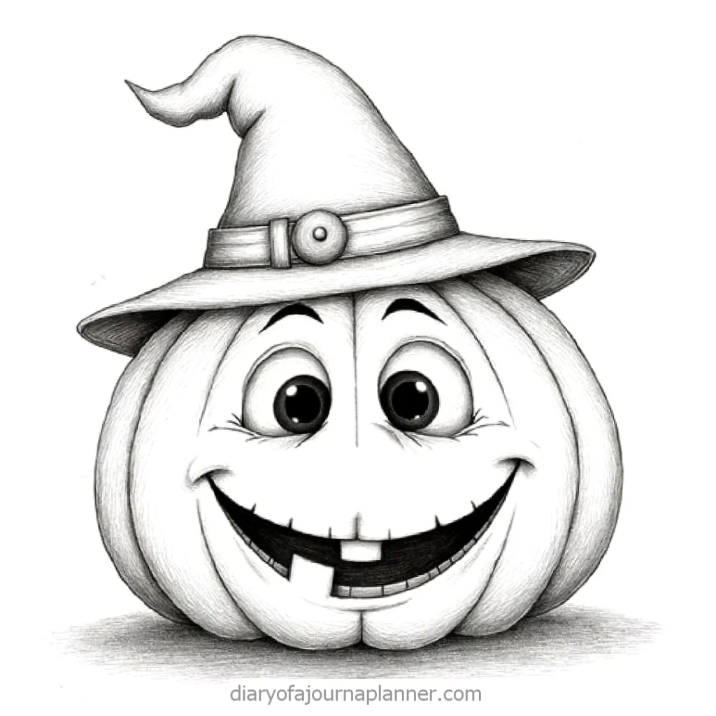 Jack-o'-Lantern & Spooky Pumpkin Face Drawing Ideas