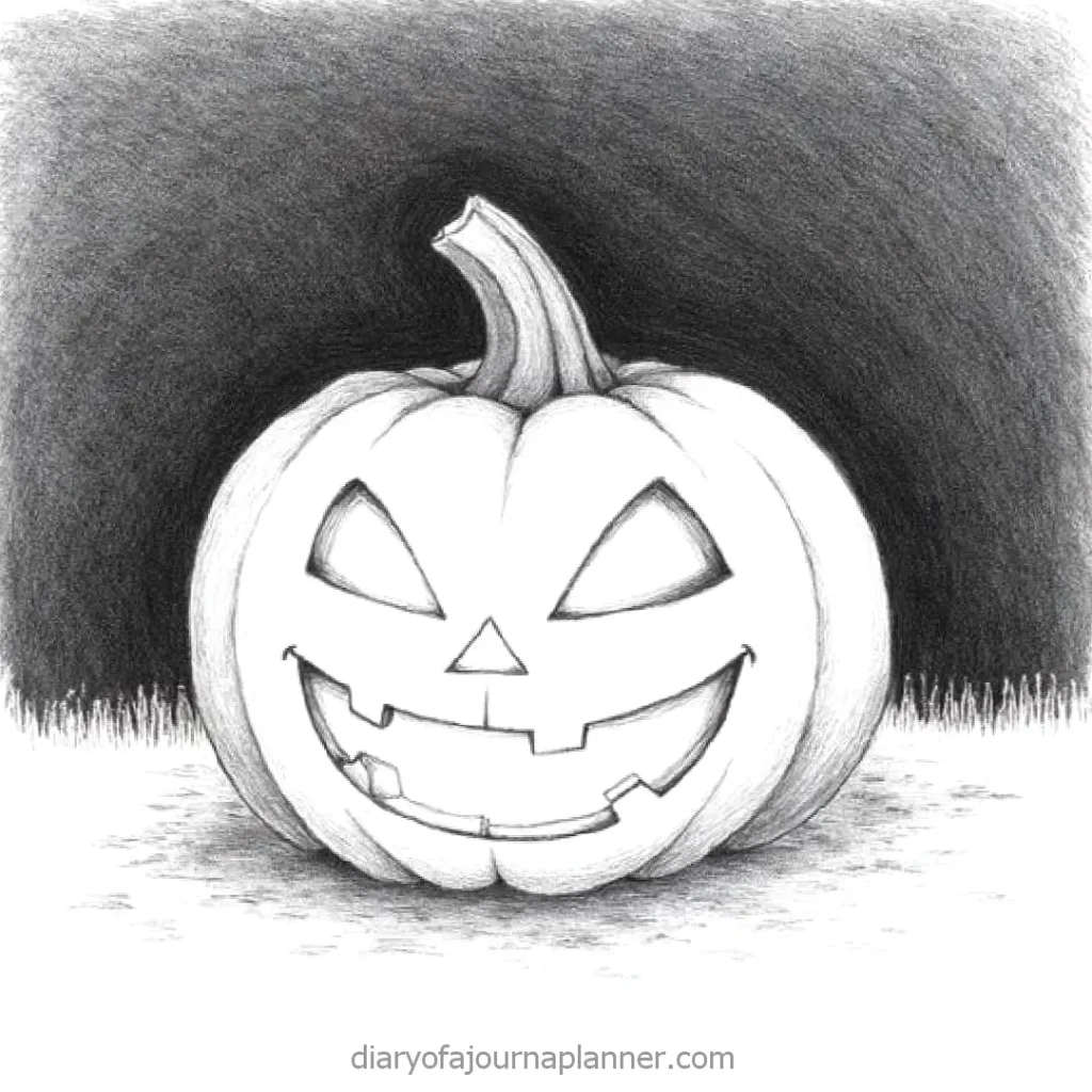 Jack-o'-Lantern & Spooky Pumpkin Face Drawing Ideas