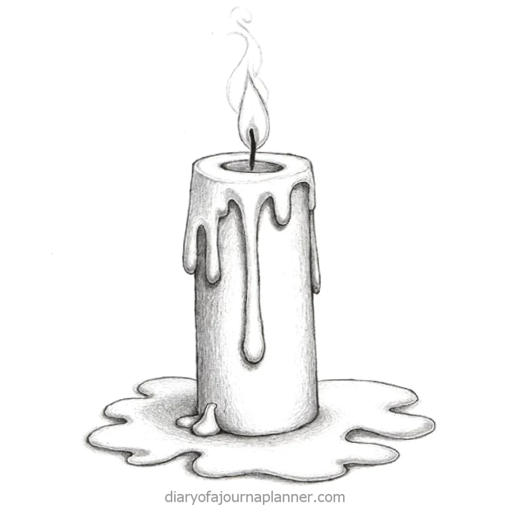 Candle drawing Ideas For Cozy or Spooky Art (2026)