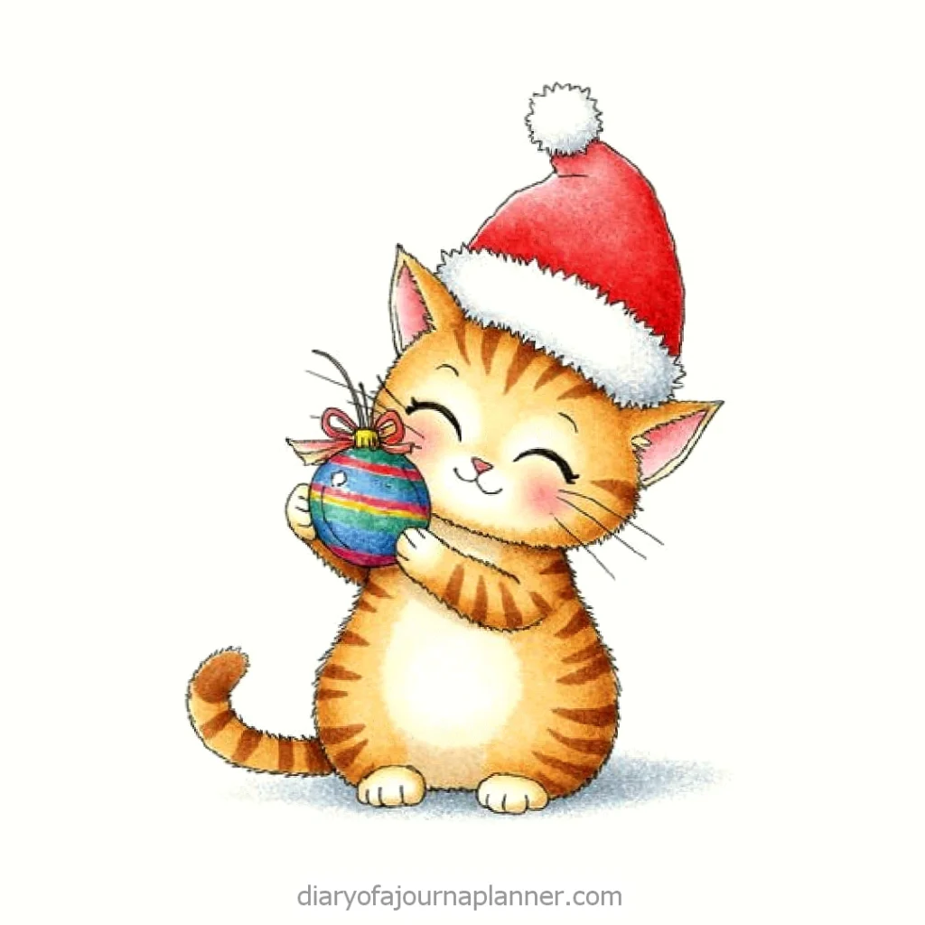 Cute Christmas Cat Drawing Ideas (2026)