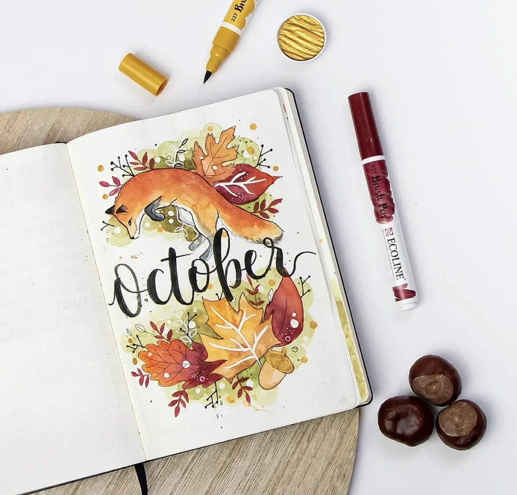 Cozy & Spooky October Bullet Journal Cover Ideas You’ll Want to Try