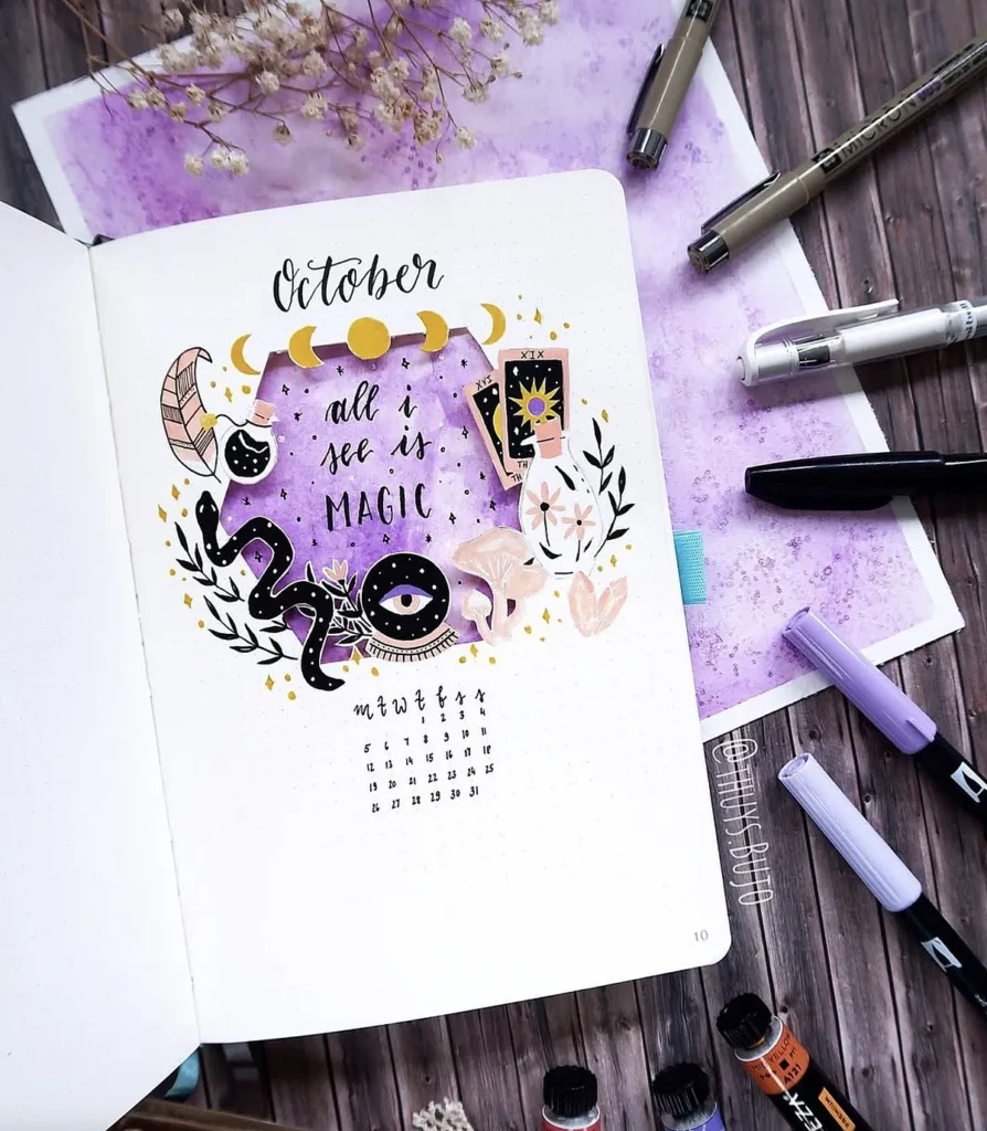 Cozy & Spooky October Bullet Journal Cover Ideas You’ll Want to Try