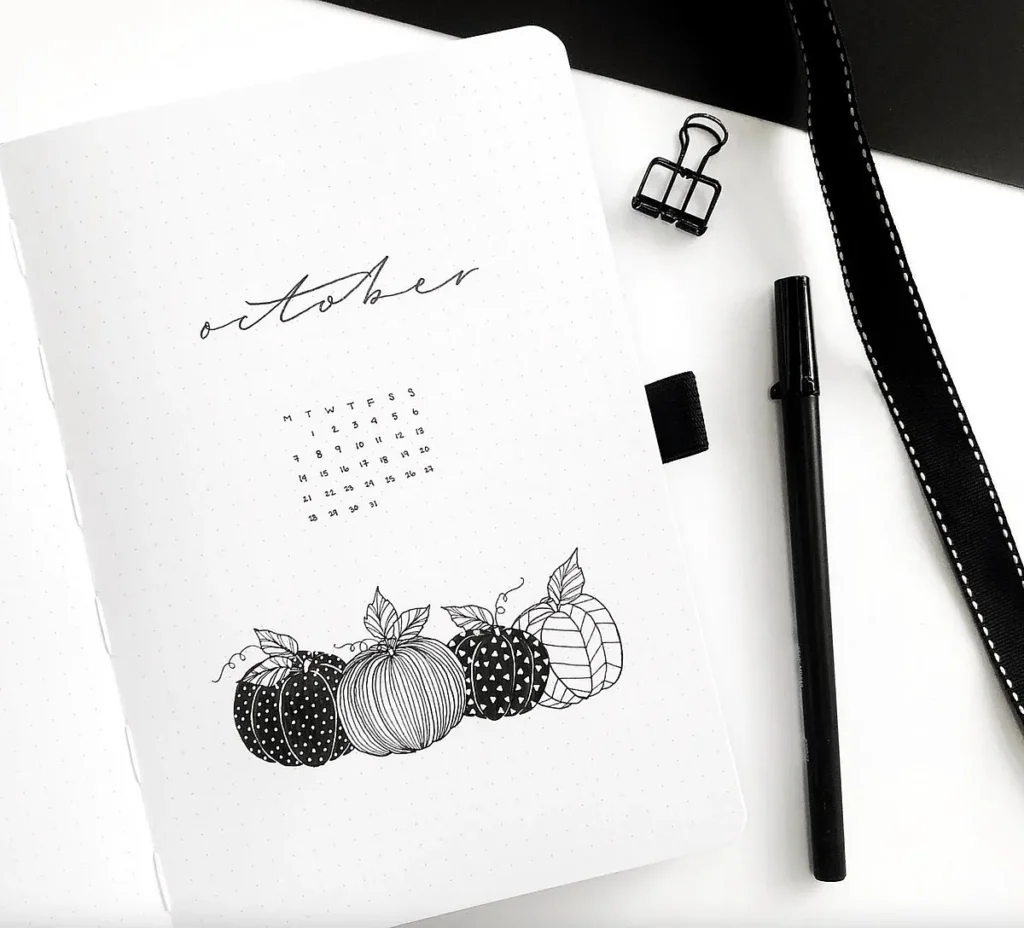 Cozy & Spooky October Bullet Journal Cover Ideas You’ll Want to Try