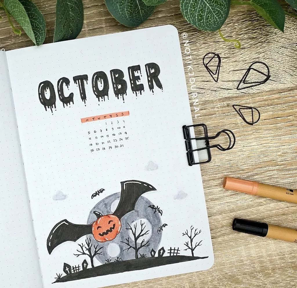Cozy & Spooky October Bullet Journal Cover Ideas You’ll Want to Try