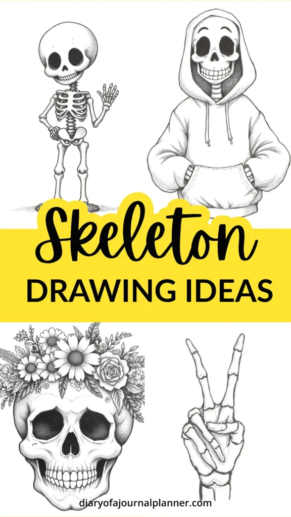 Creepy and Cool Skeletons Drawing Ideas To Try This Fall (2025)