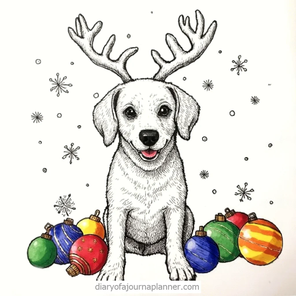 Cute Christmas Dog Drawing Ideas (2026)