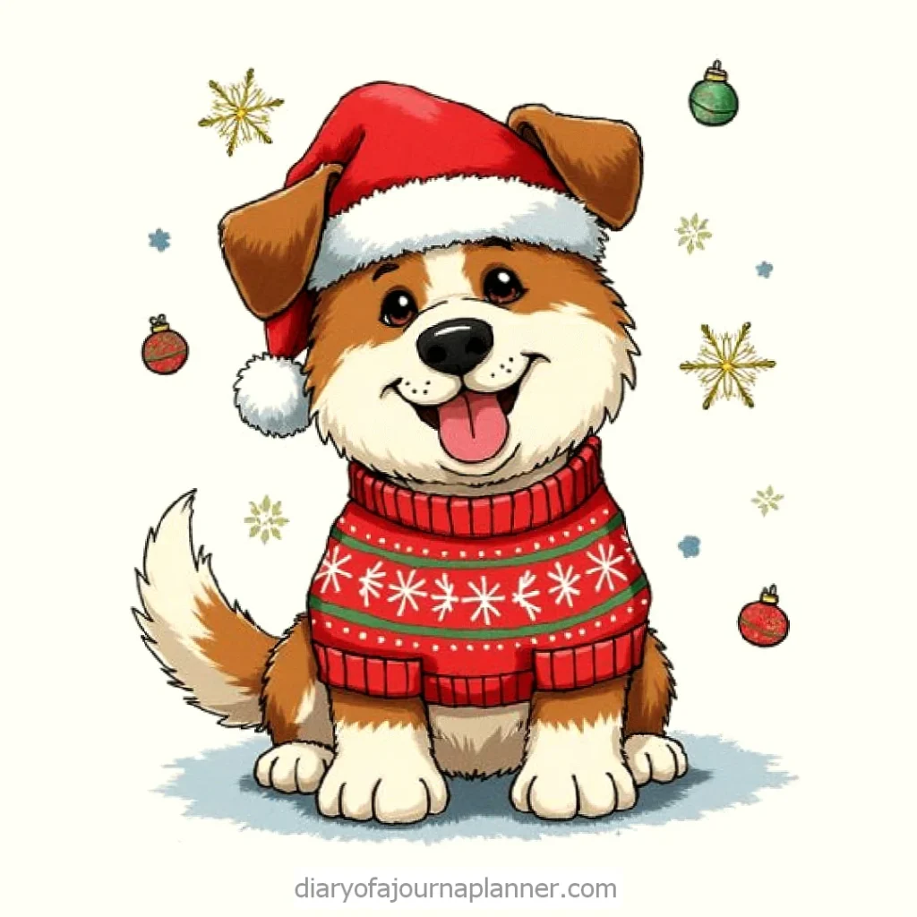 Cute Christmas Dog Drawing Ideas (2026)