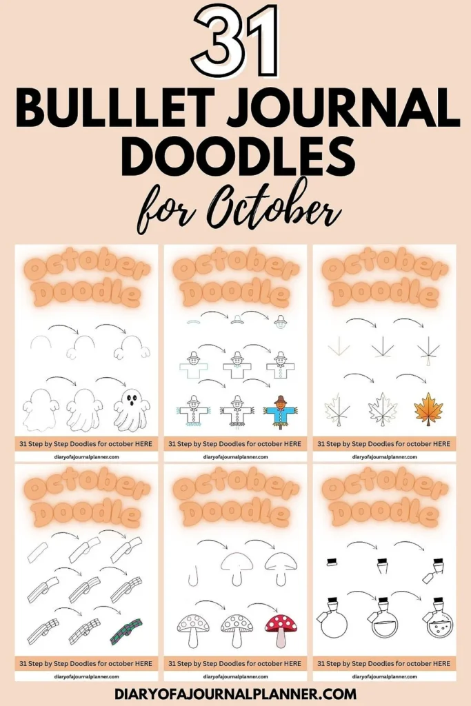 31 October Doodles To Try With Step By Step Tutorials