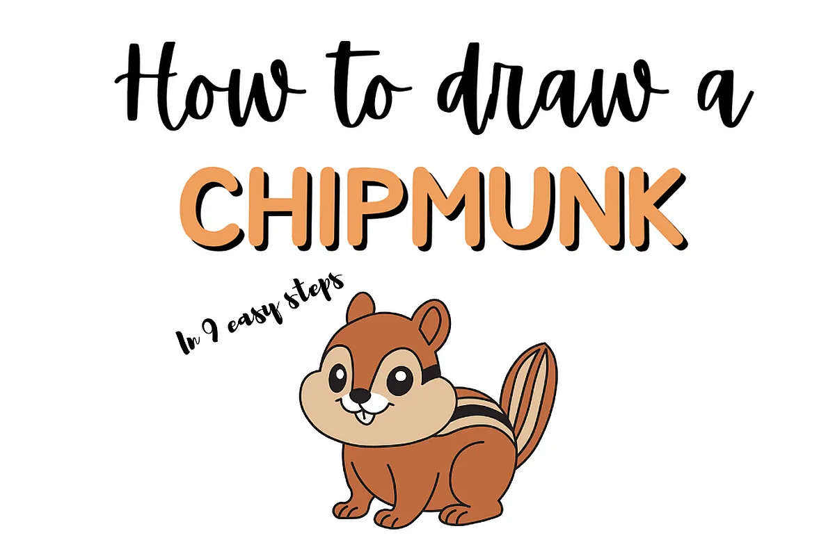 Chipmunk Drawing Easy: Learn to Draw a Chipmunk Doodle