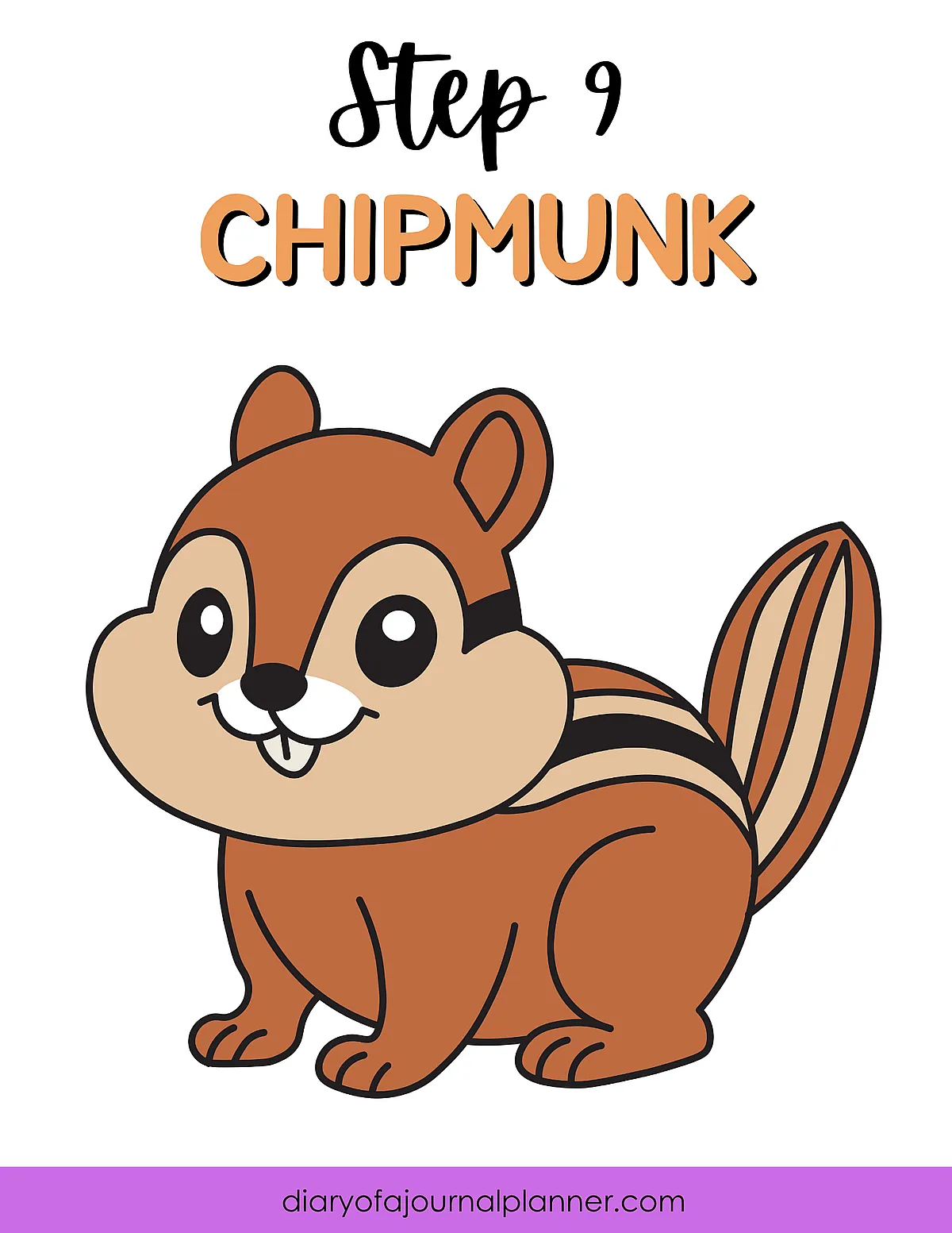 Chipmunk Drawing Easy: Learn to Draw a Chipmunk Doodle