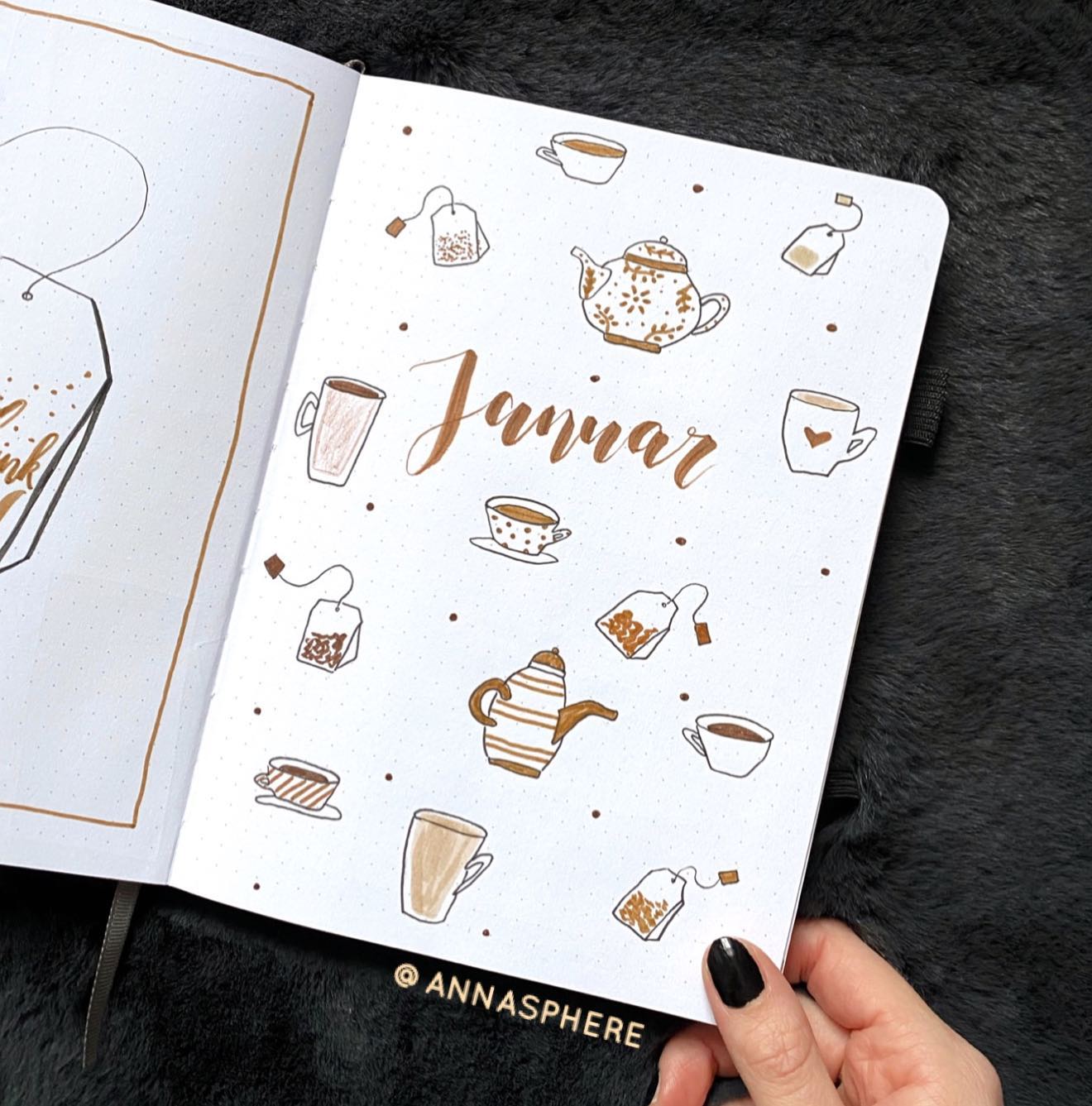 Tea Cup Bullet Journal Ideas