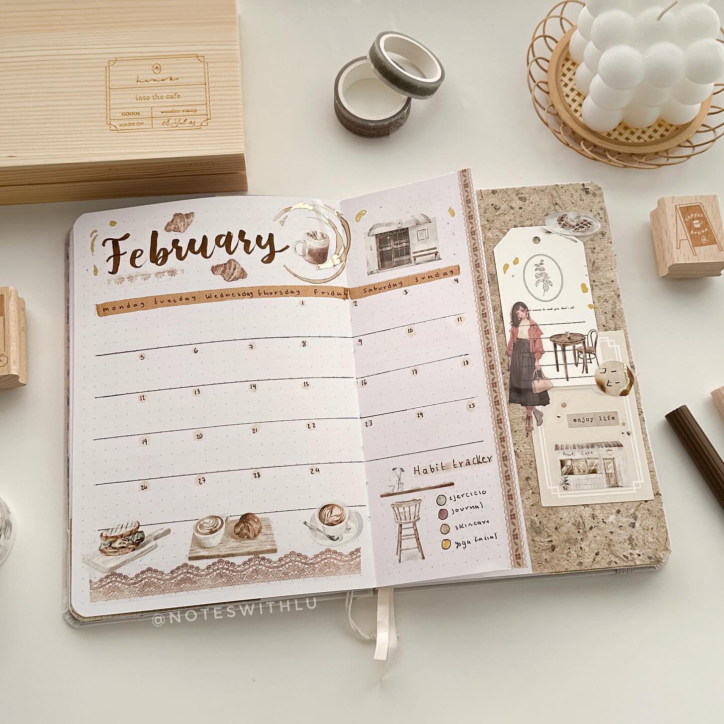 Coffee Shop Bullet Journal Ideas