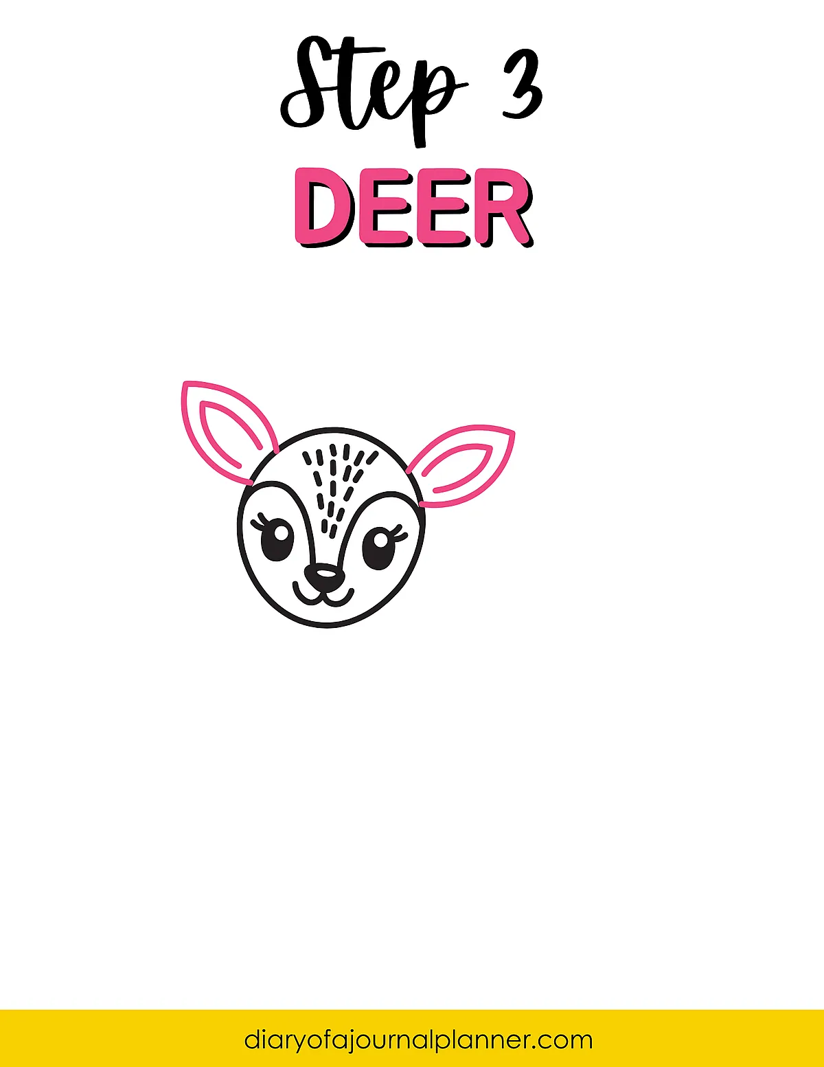 How To Draw A Deer Doodle