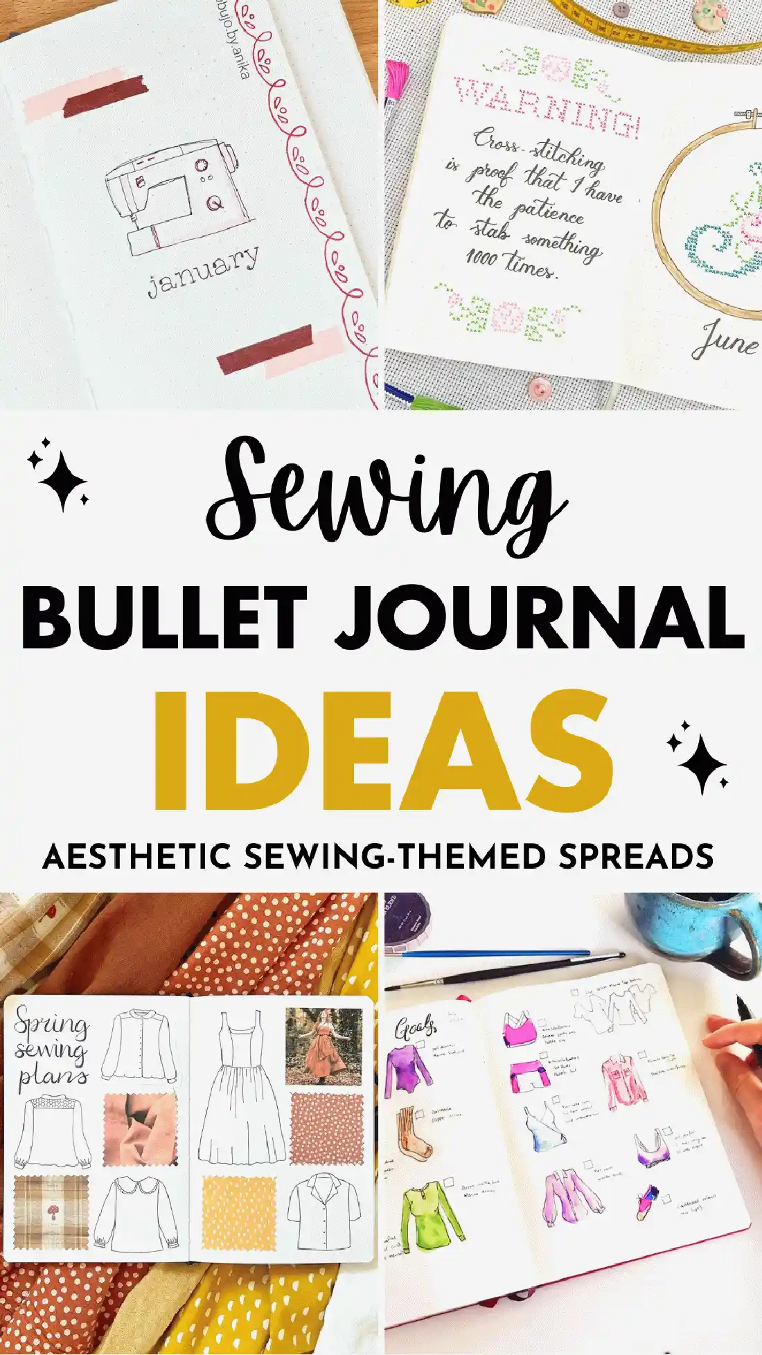 Sewing Bullet Journal Ideas