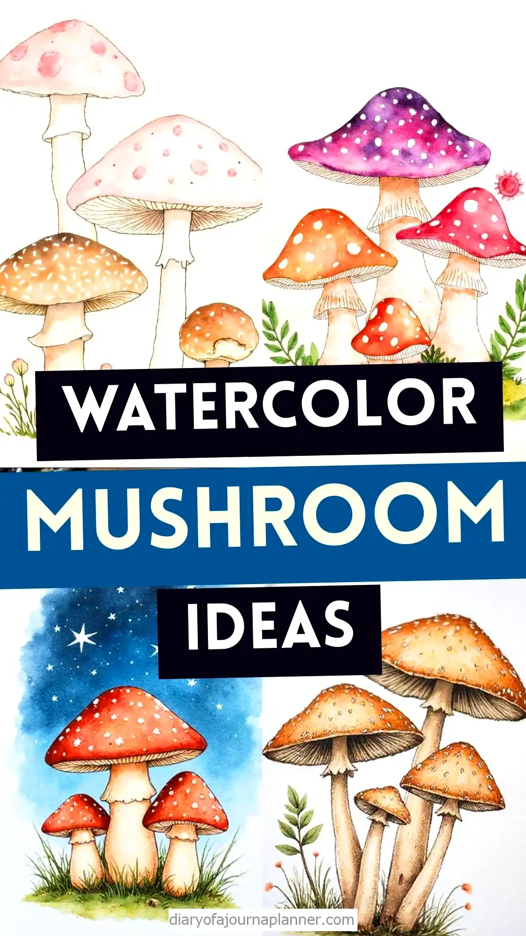 Watercolor Mushroom Ideas For Forest-Inspired Crafts
