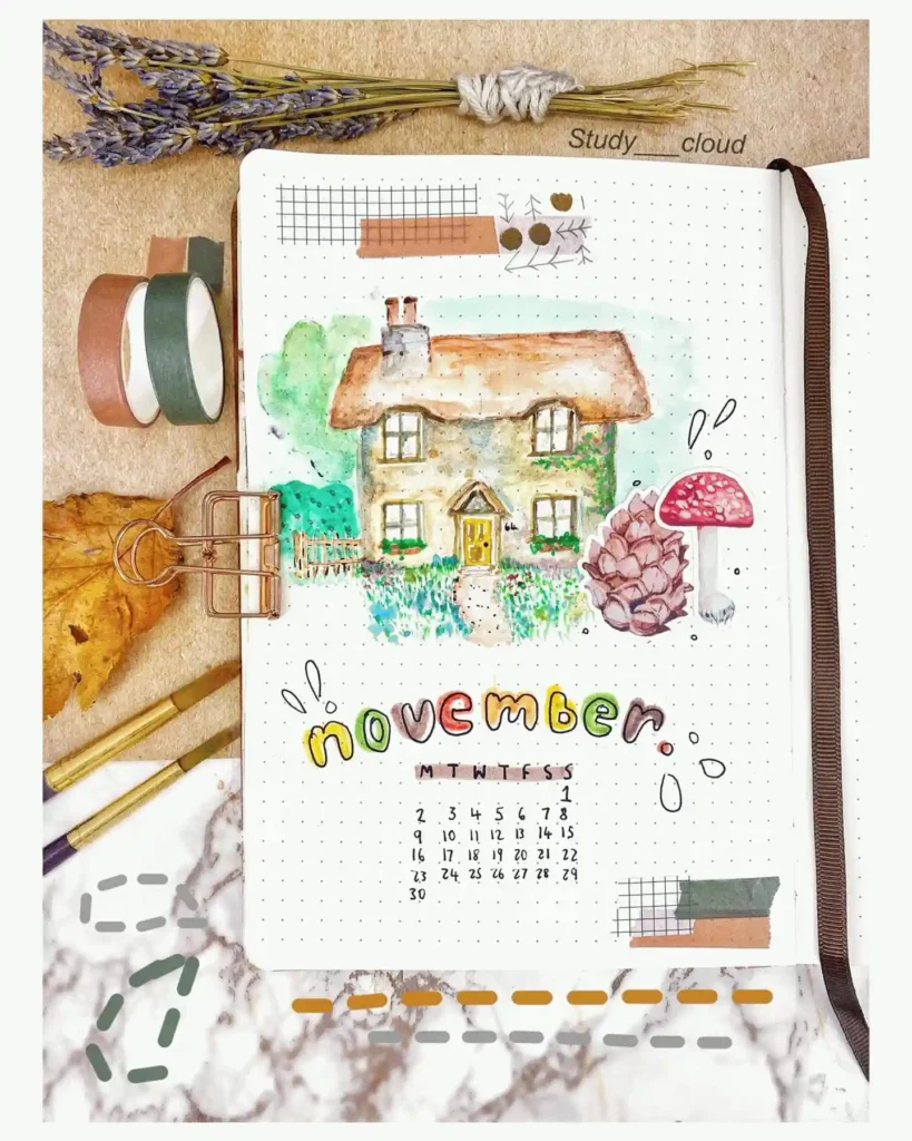Watercolor Bullet Journal Layouts for Colorful, Artistic Inspiration