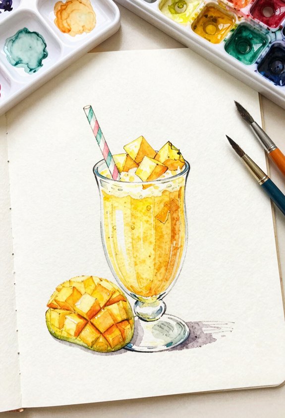 10 Tropical Fruit Watercolor Ideas to Paint